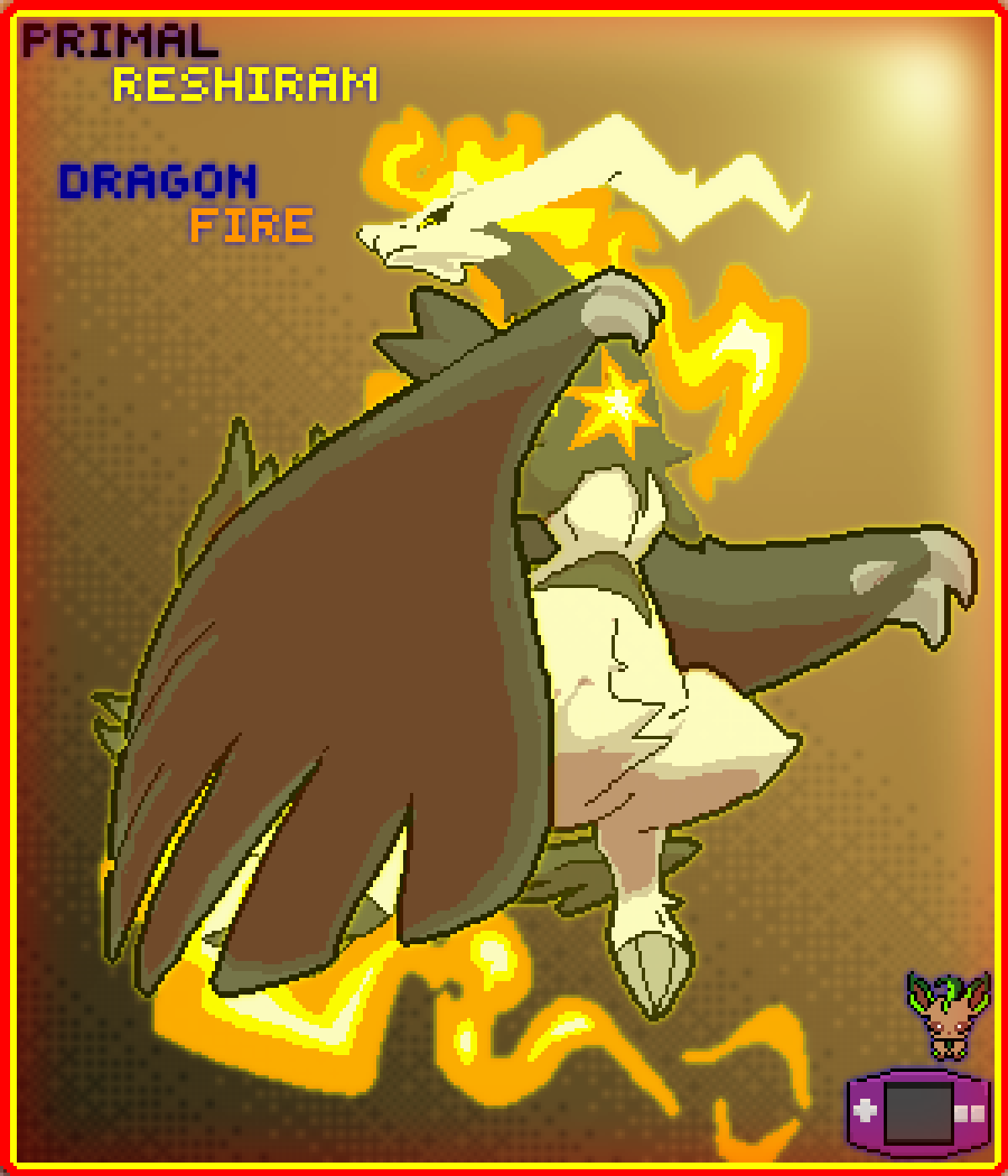 Pixilart - Primal reshiram by Black-Bread