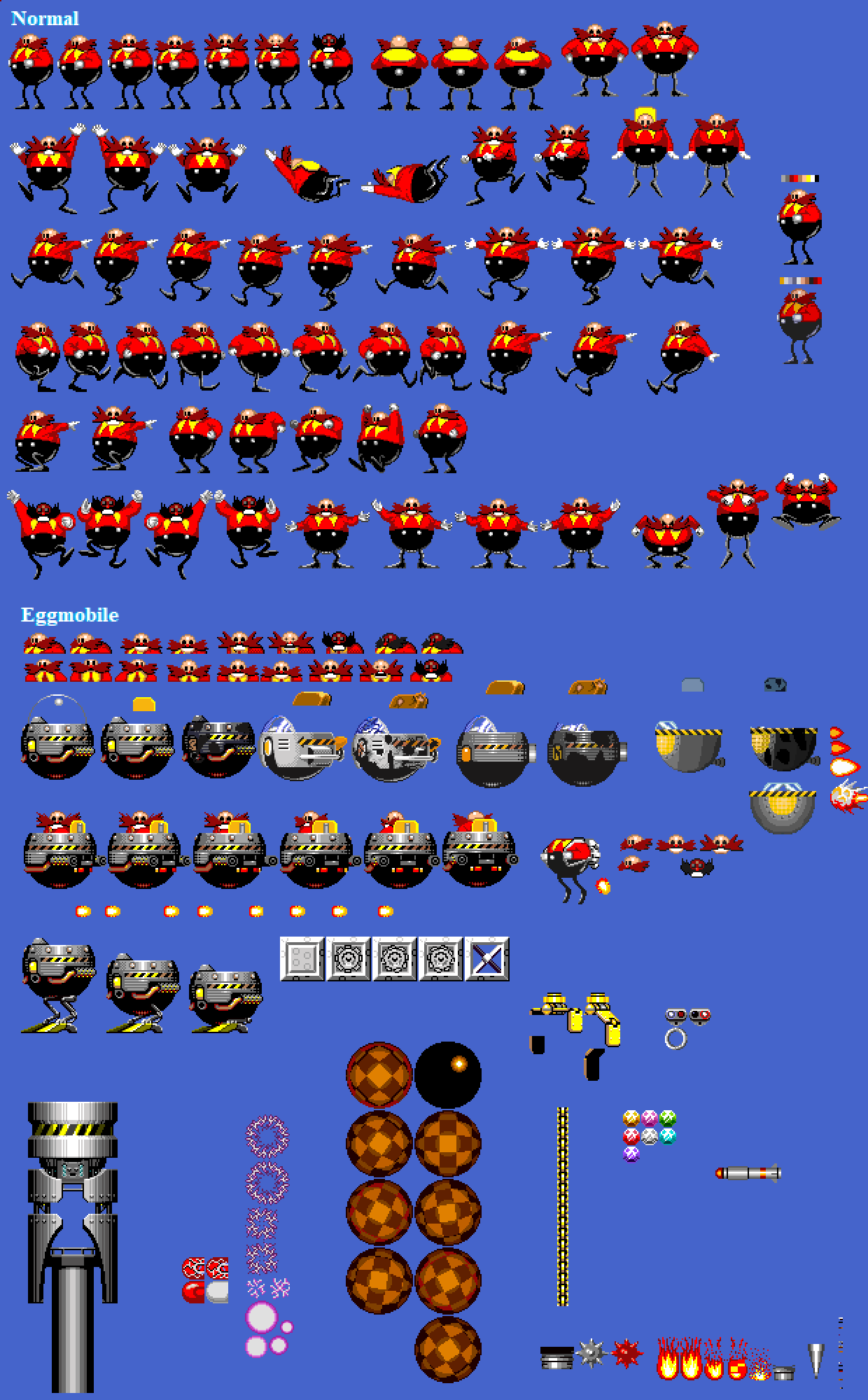 Pixilart - THE EGGMAN SPRITE SHEET by DrEggman1991