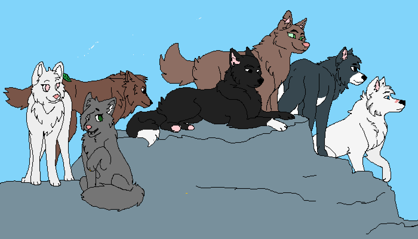 Pixilart - Wolf Pack Base by Stargazerart