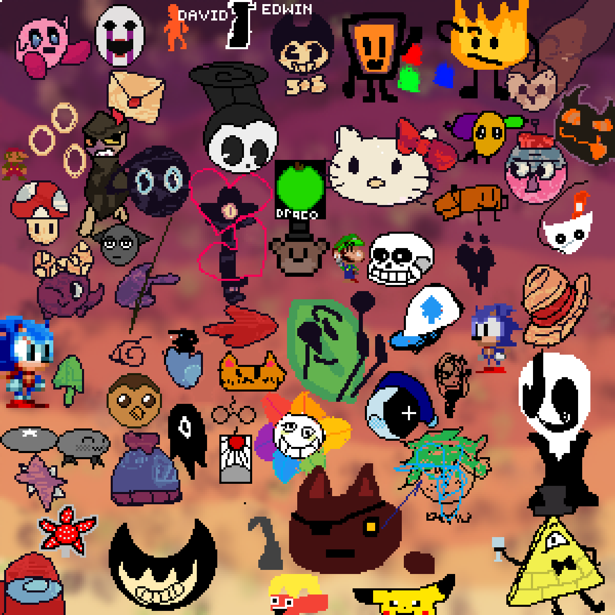 Pixilart - KEEP ADDING CARTOONS (or characters) by pepe12314254