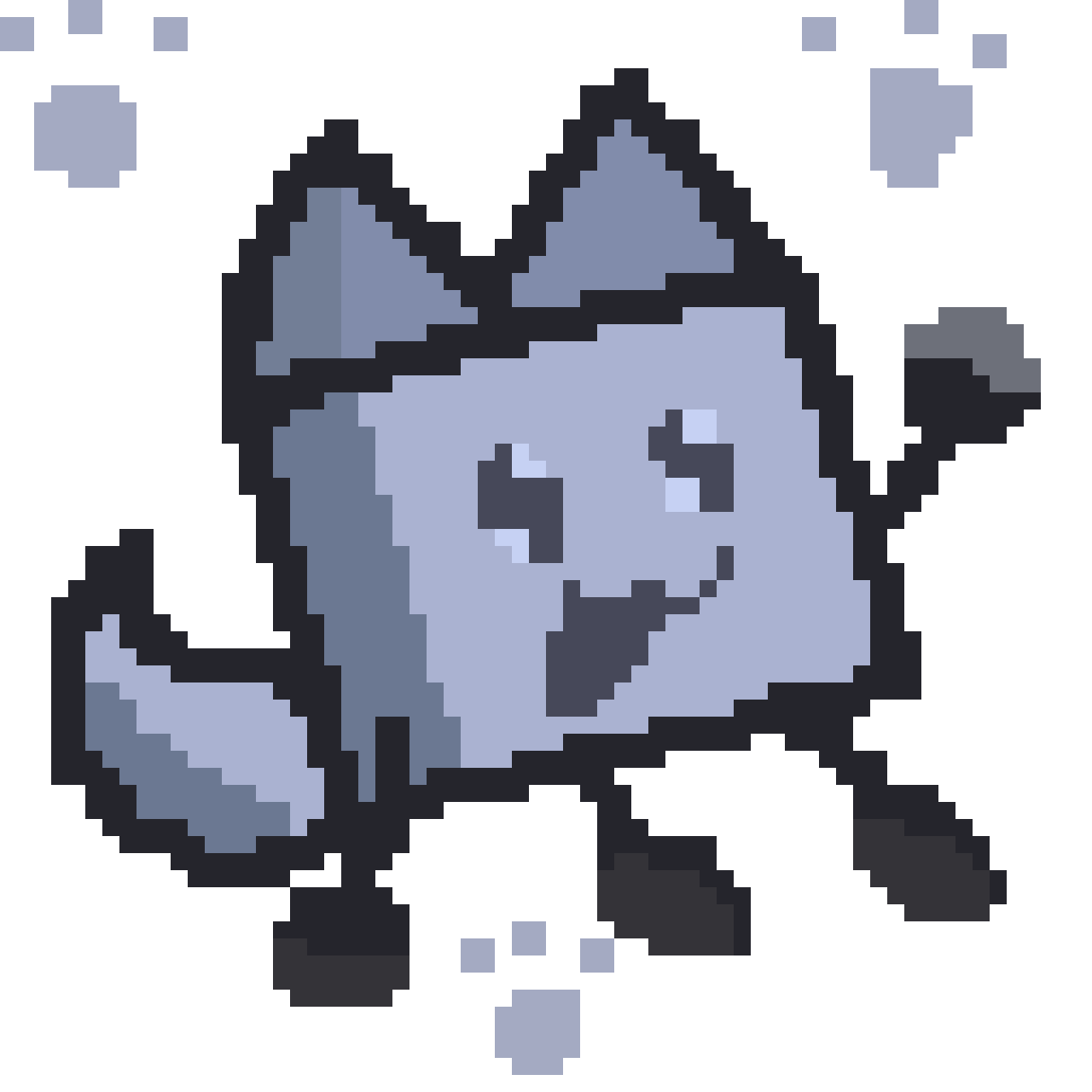 Pixilart - Wolf Block Badge by ChristmasGreyX