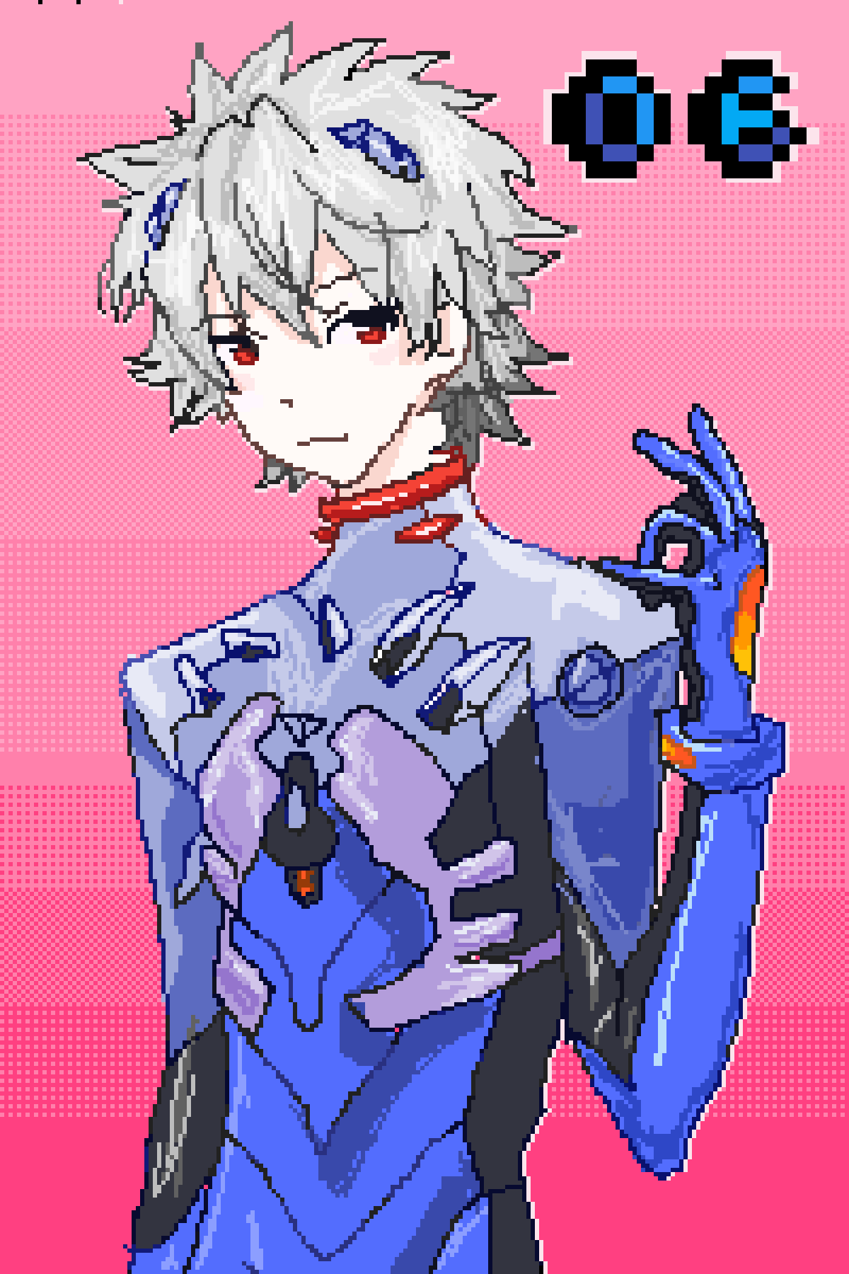 Pixilart - Kaworu Nagisa fanart by Chiikawaa