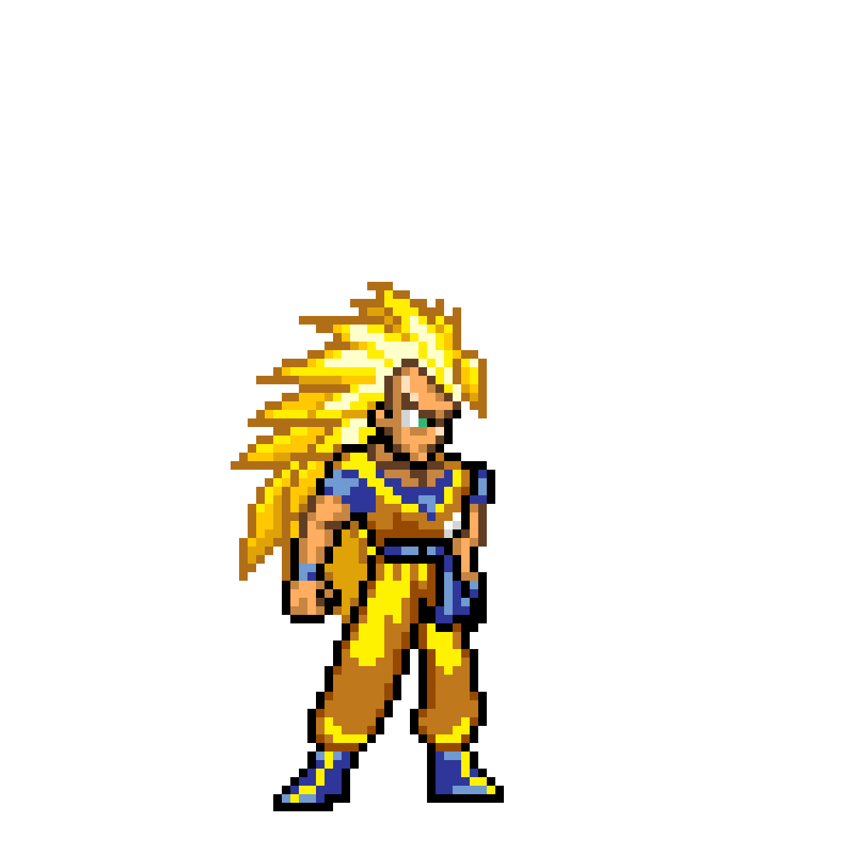 Pixilart - Goku ssj3 by Erdavis