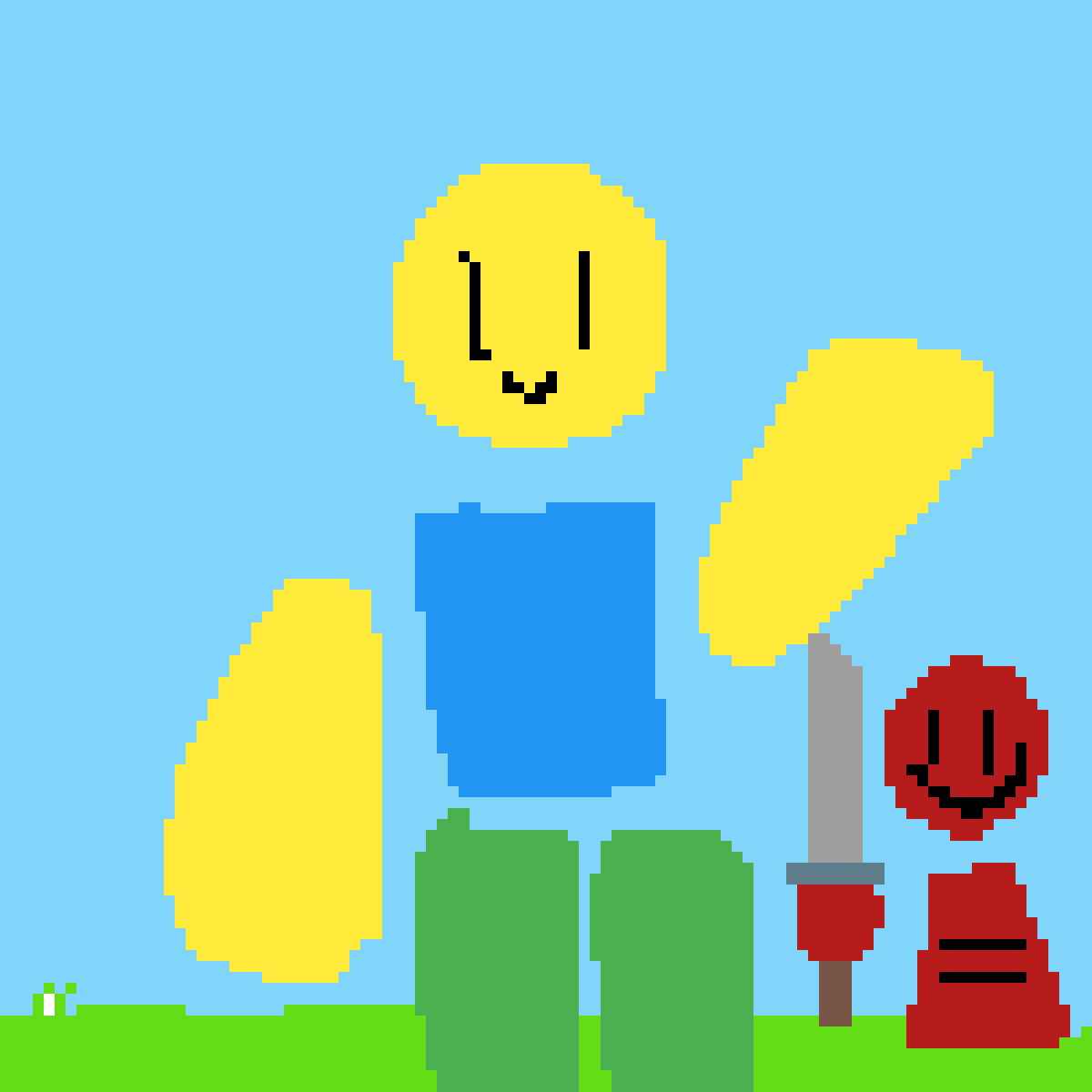 Pixilart - Forsaken noob and cool kid by Mr-Big-is-cool