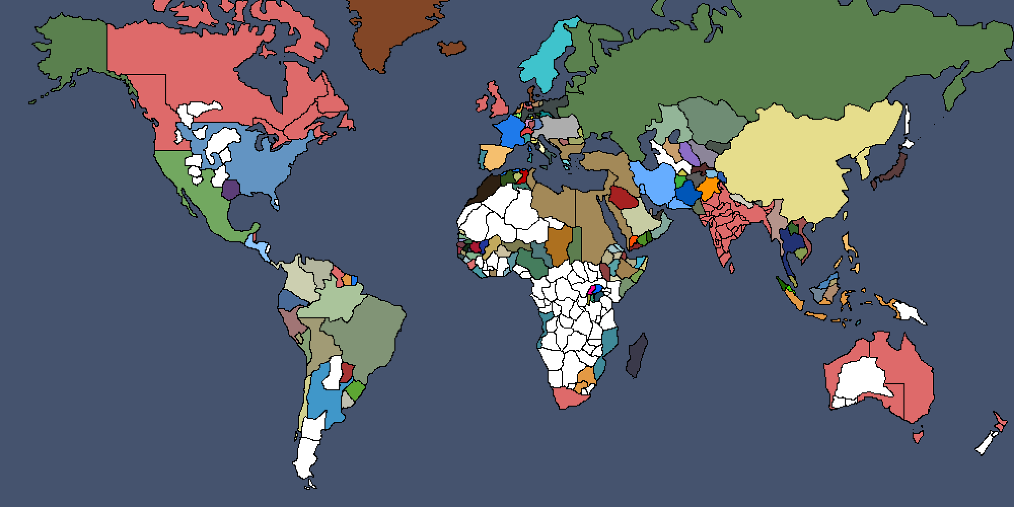 Editing World Map 1836 - Free online pixel art drawing tool - Pixilart