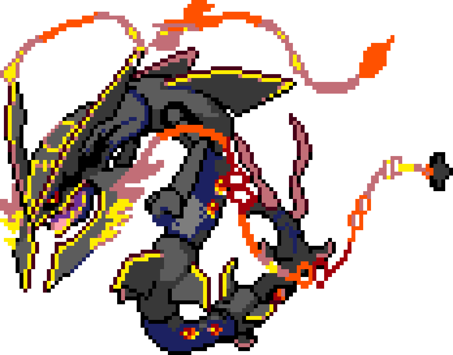 Pixilart - Shiny Mega Rayquaza by Pibuslouch