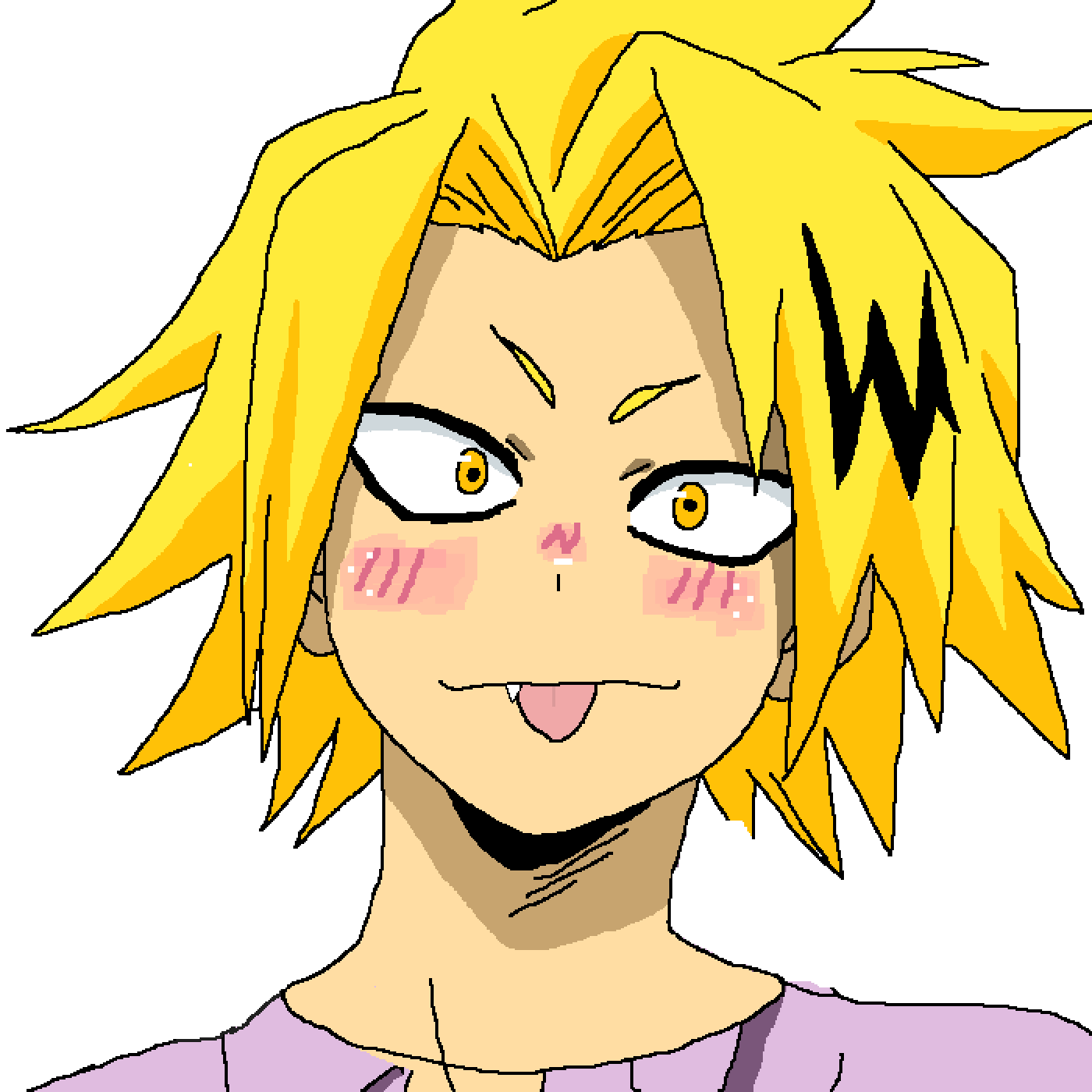 Pixilart - Denki Kaminari Base by BKDKsmash