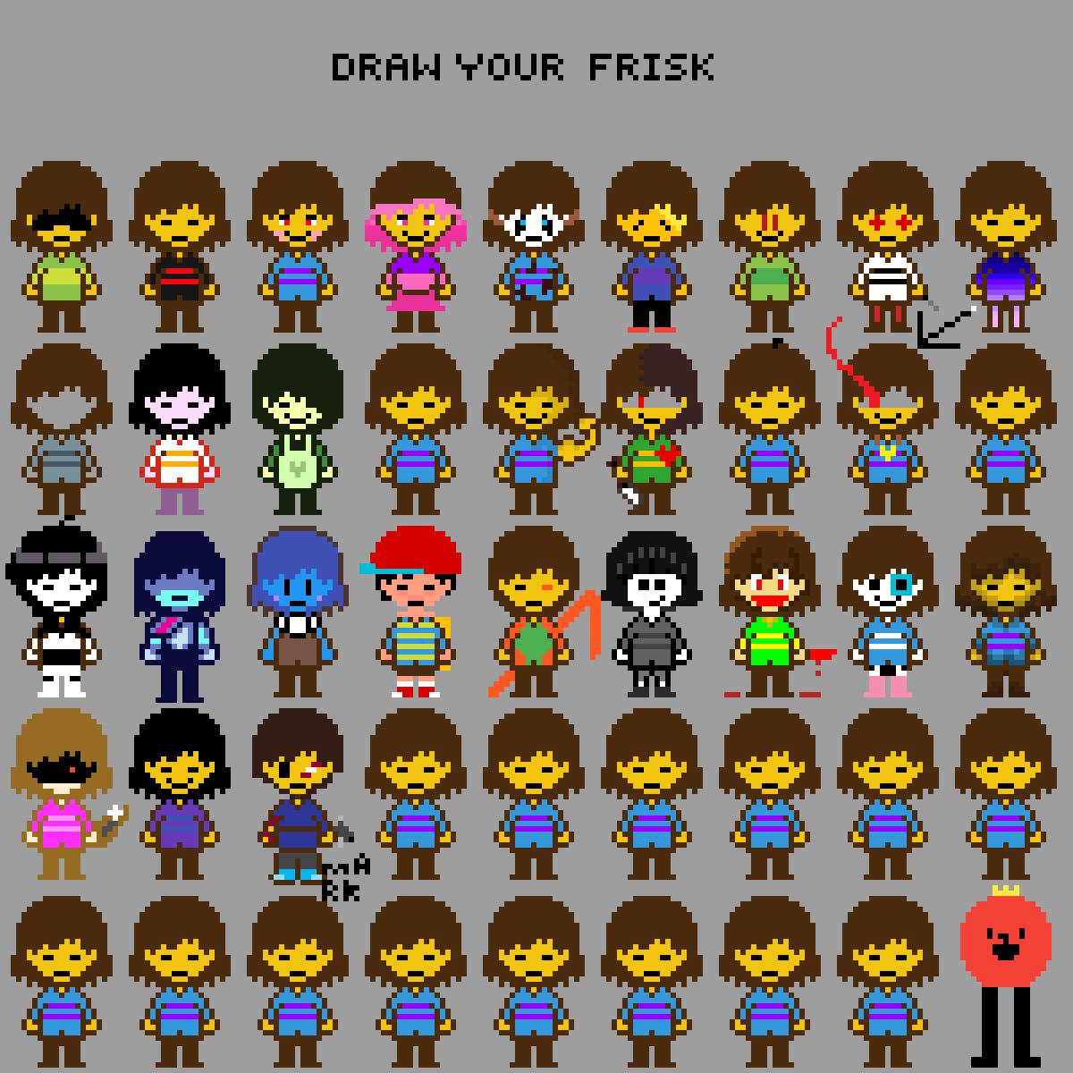 Pixilart - MAKE YOUR OWN FRISK! (Not mine!) by S4n0v4Muse