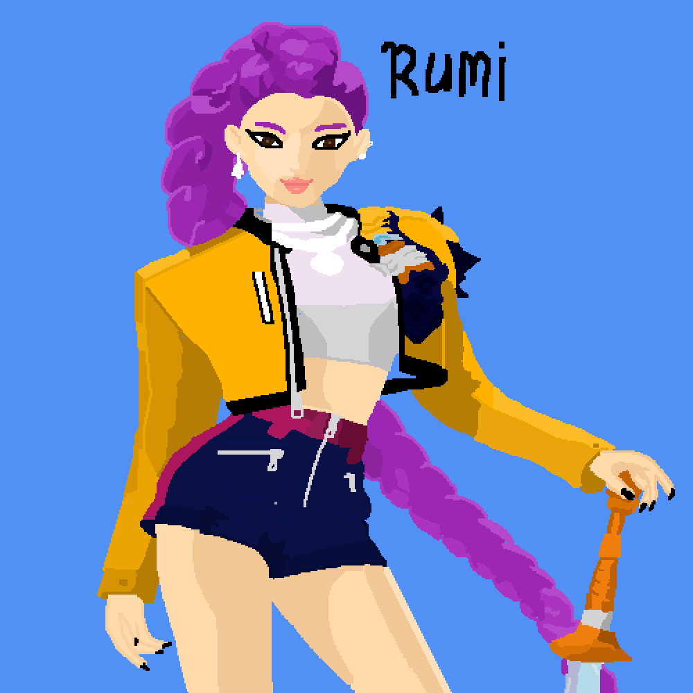 Pixilart - Rumi from Kpop demon hunters!!! by Wild-One