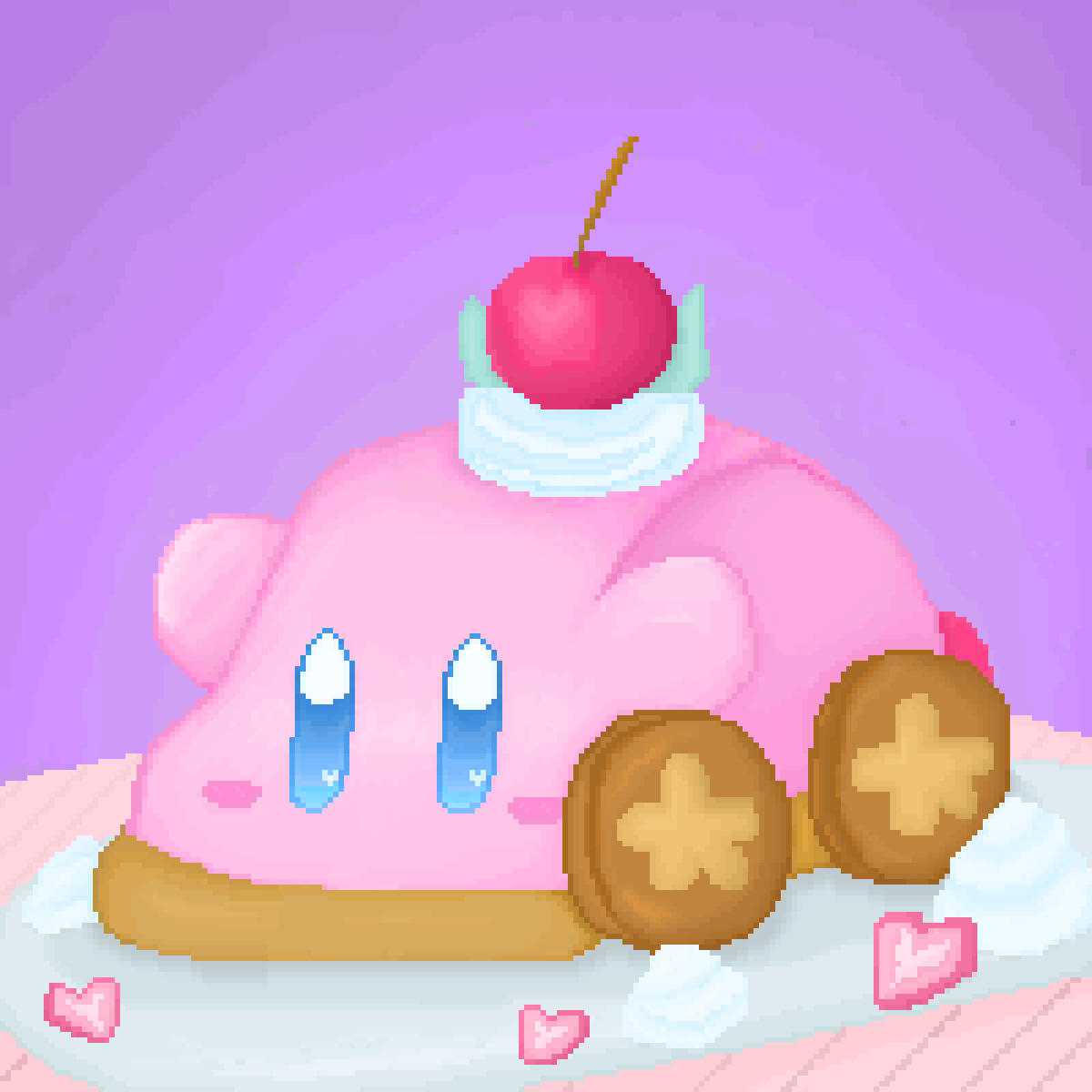 Pixilart - Kirby Car Cake by Golddd