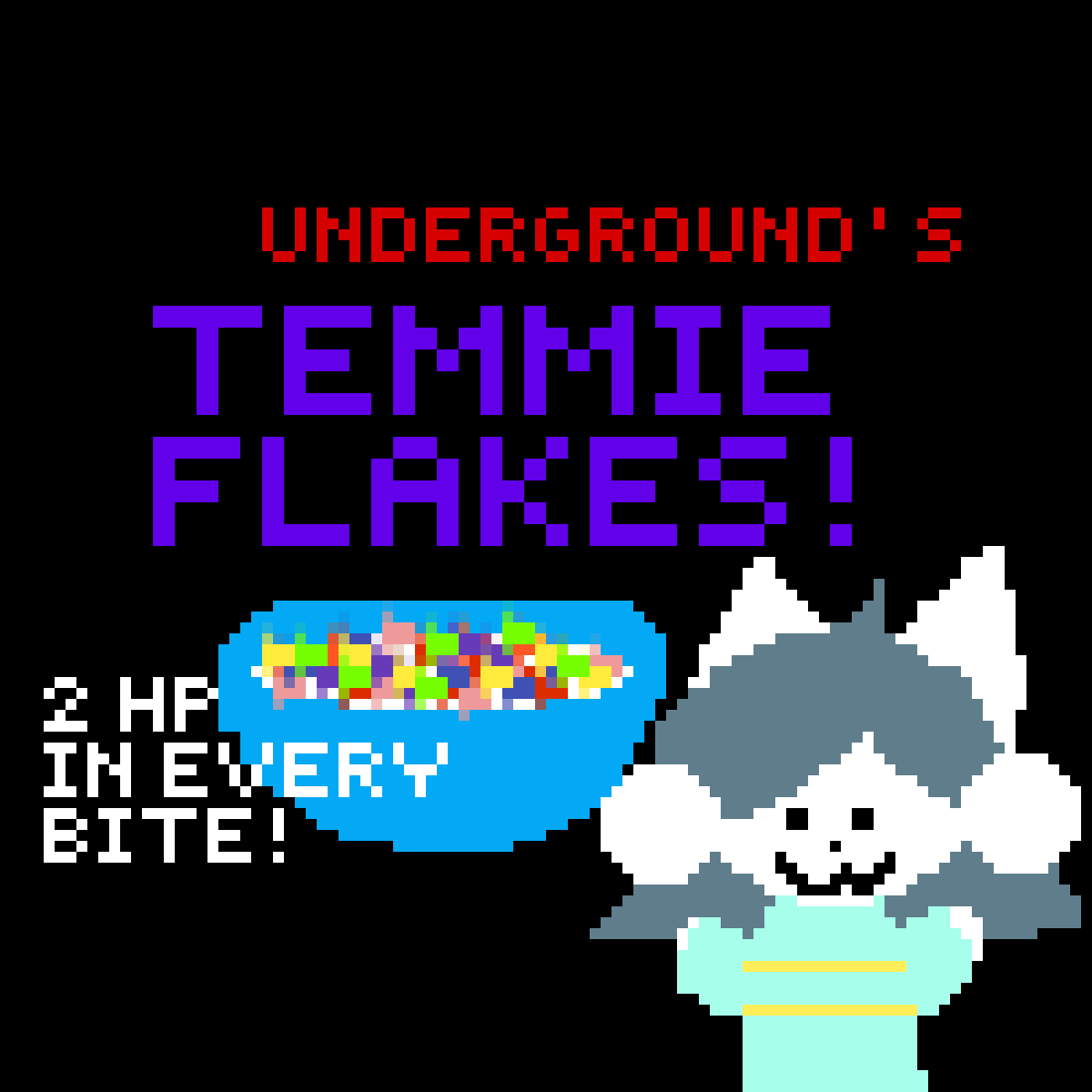 Pixilart - temmie flakes by papsishere