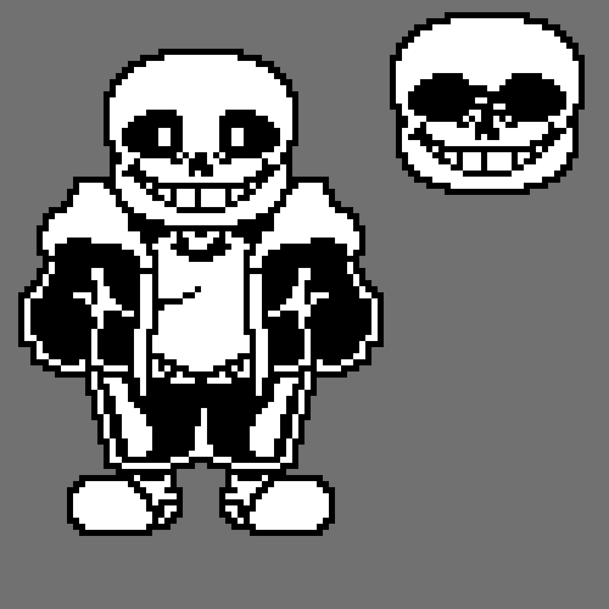 Pixilart - UNDERTALE: SANS V7 by Retro-Sans