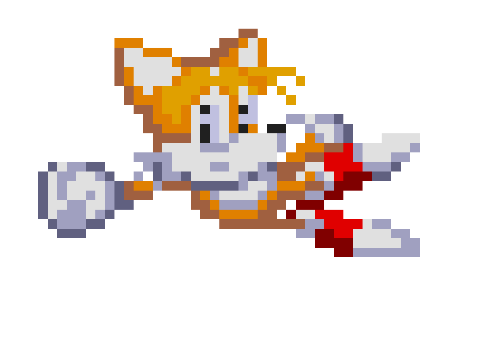 Pixilart - Sonic 3 Tails grabbing by PixelFox16