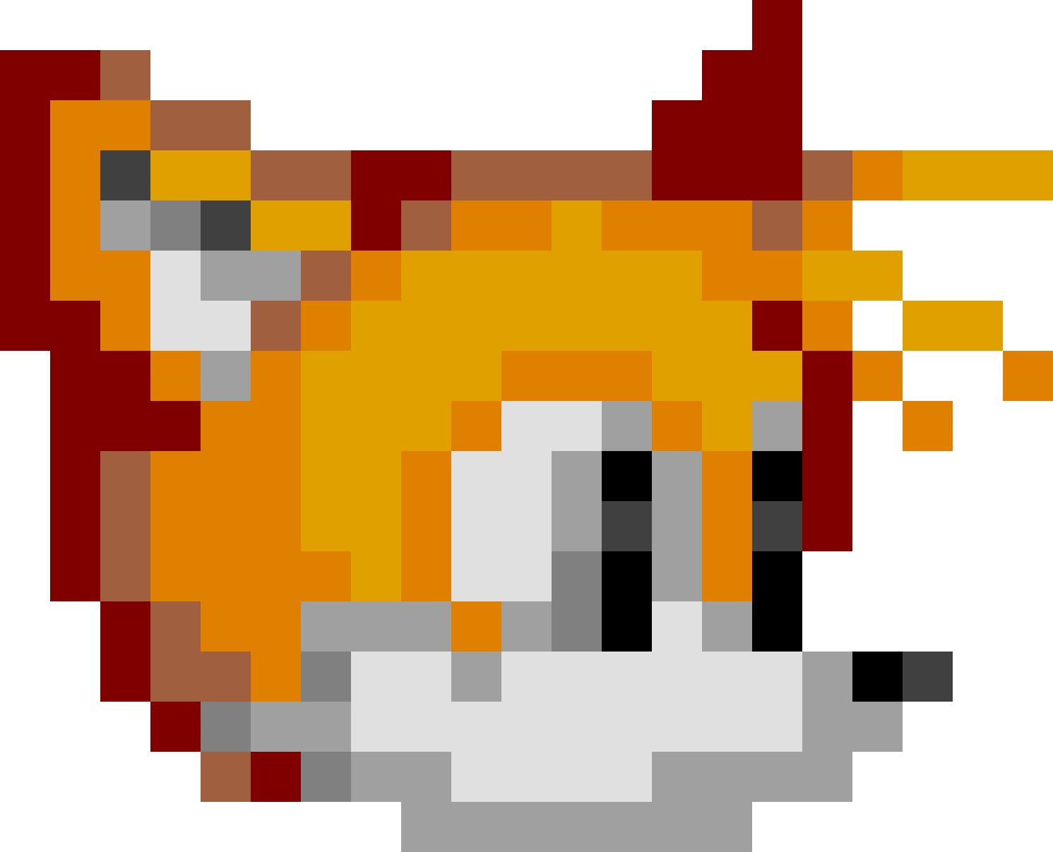 Pixilart - Sonic 2 Tails head by PixelFox16