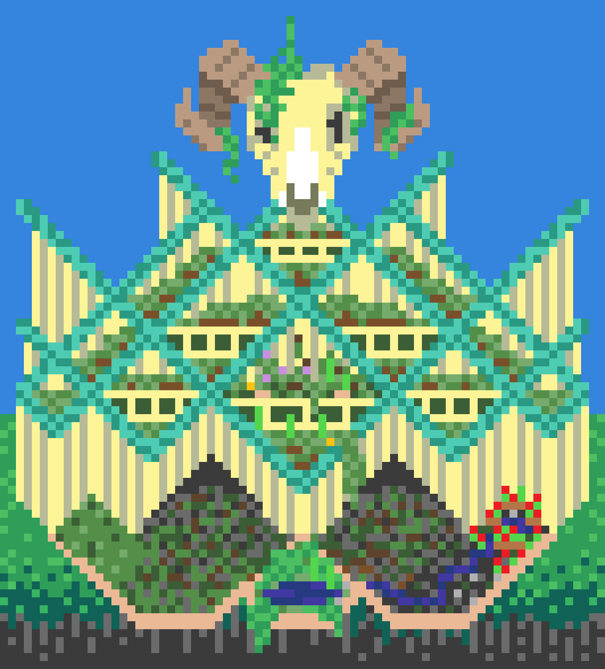 Pixilart - Docs Hall of the Goat by Skyrunner