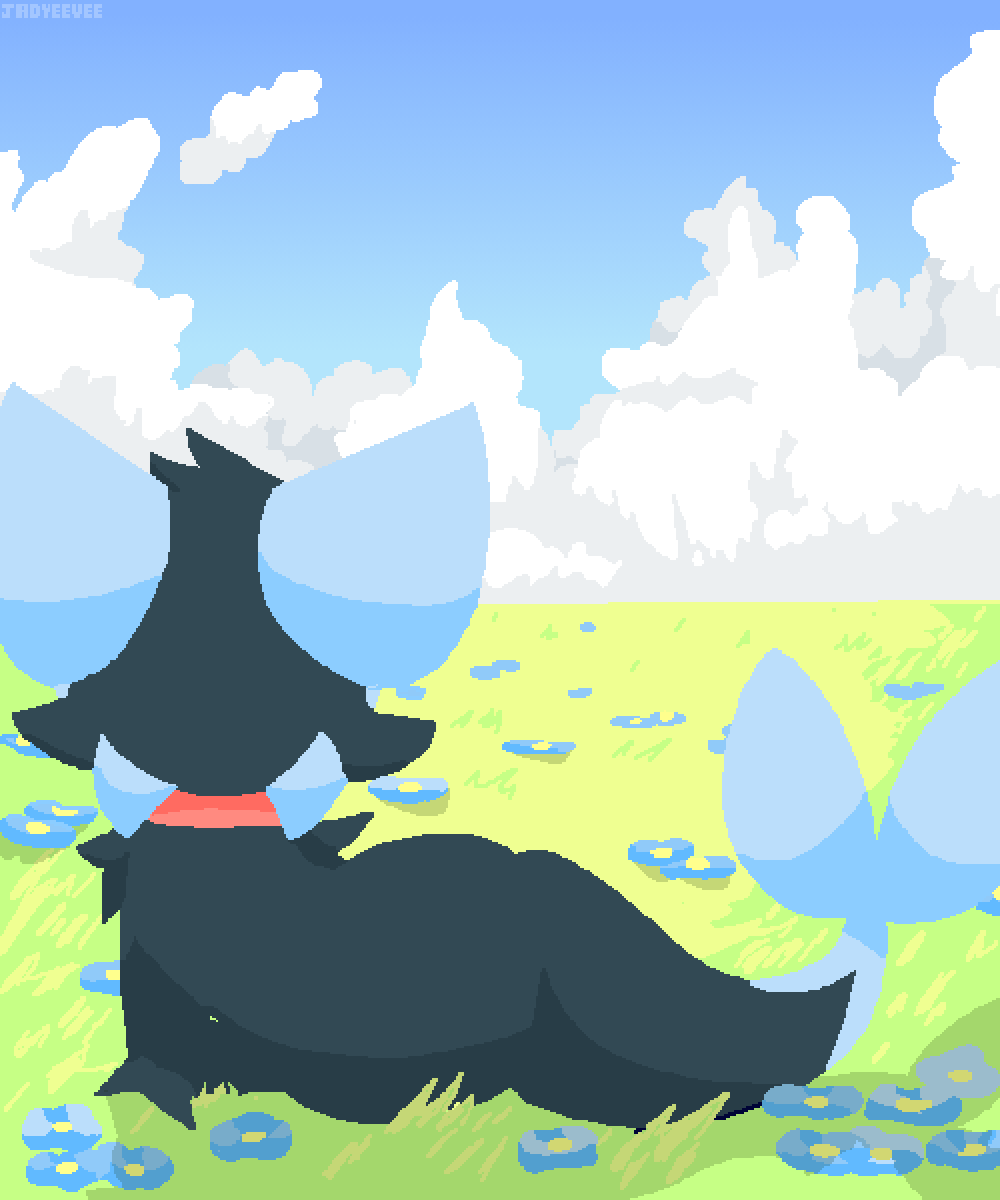 Pixilart - dreamcore field by jadyeevee