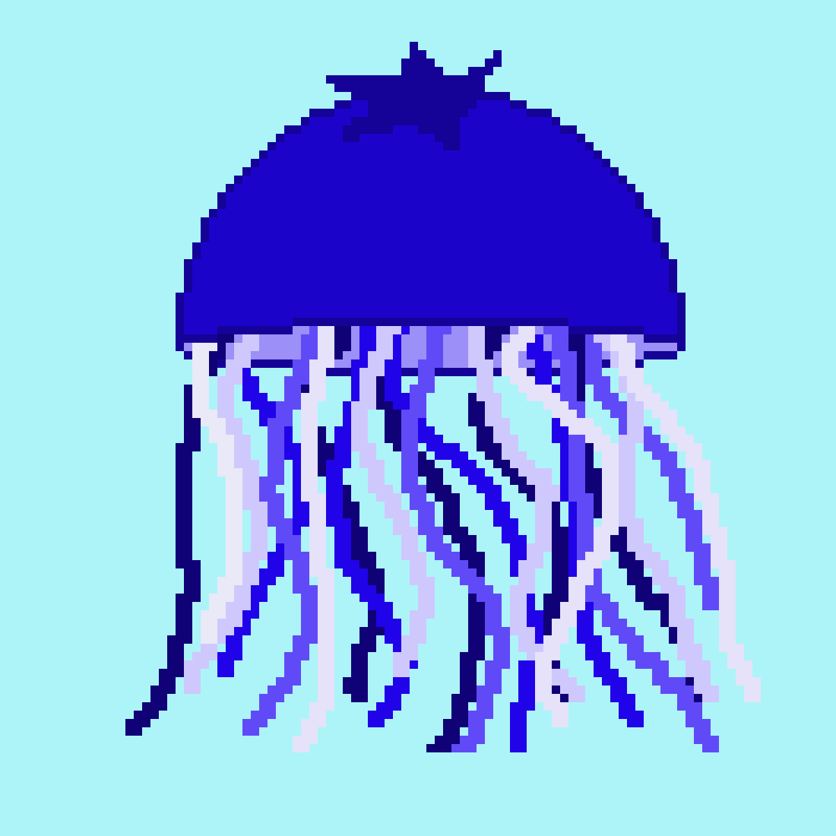 Pixilart - Blueberry jellyfish by E-draws