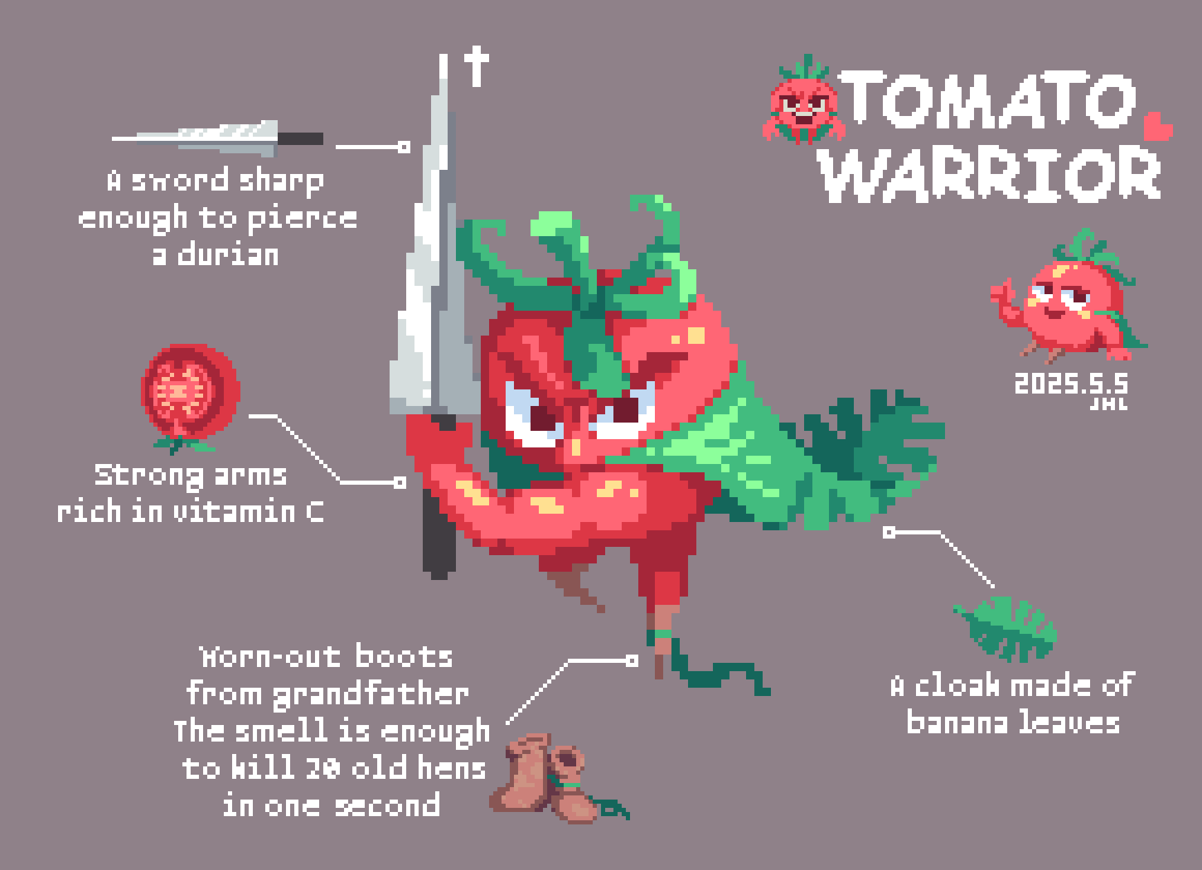 Pixilart - Tomato Warrior by JHL