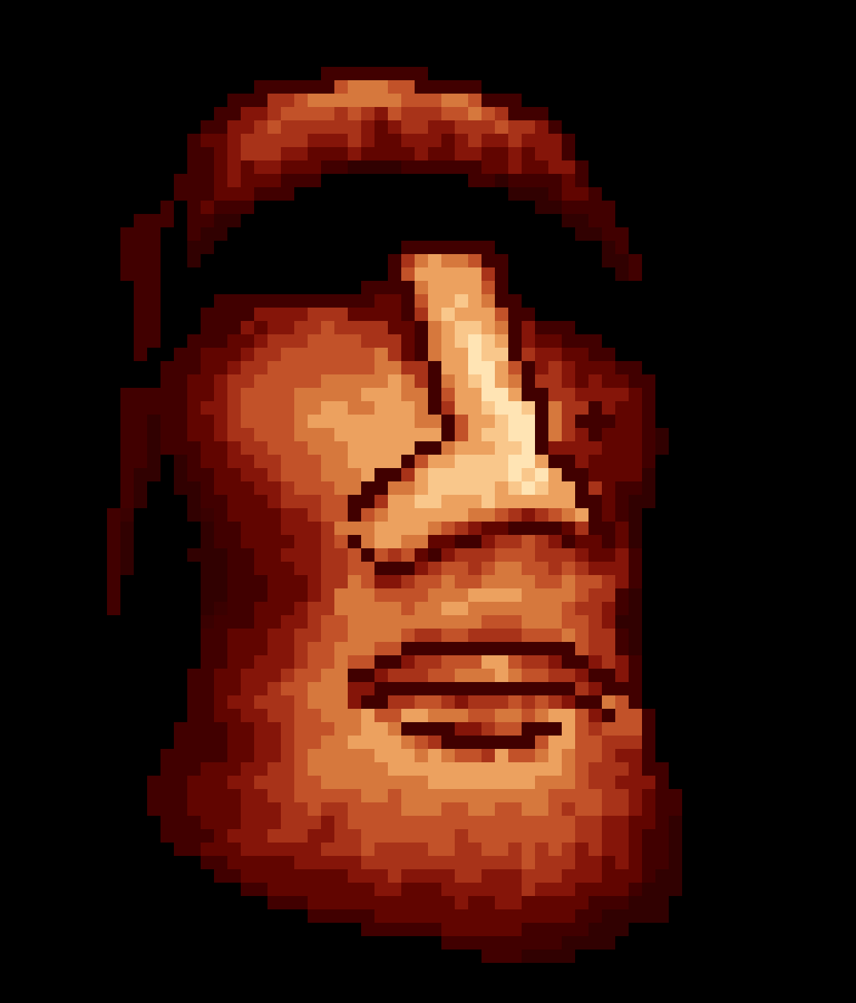 Pixilart - Moai head by PUY5