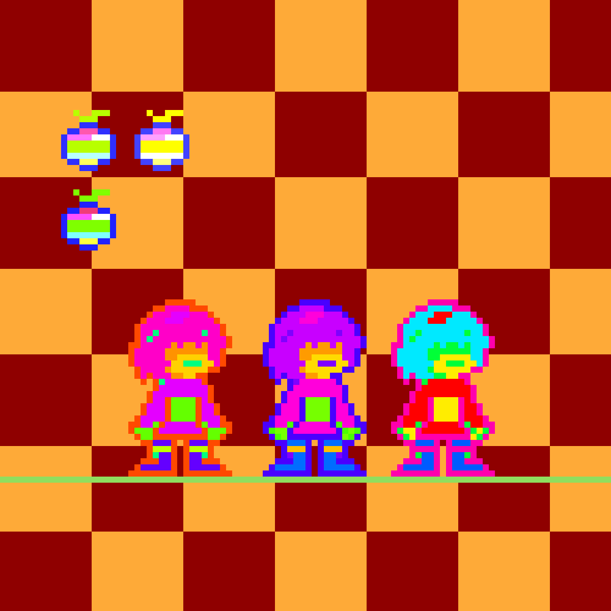 Pixilart - Rainbow Fruit Sprites by Cosmogos