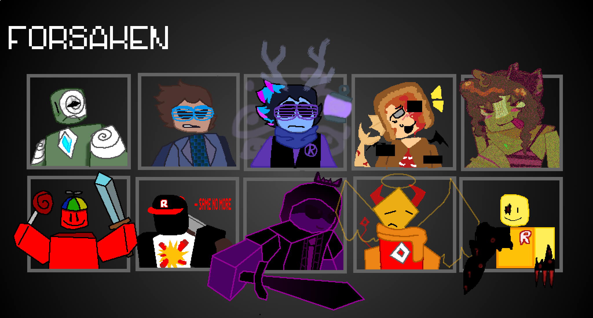 Pixilart - FORSAKEN COLLAB by ErasedFigure