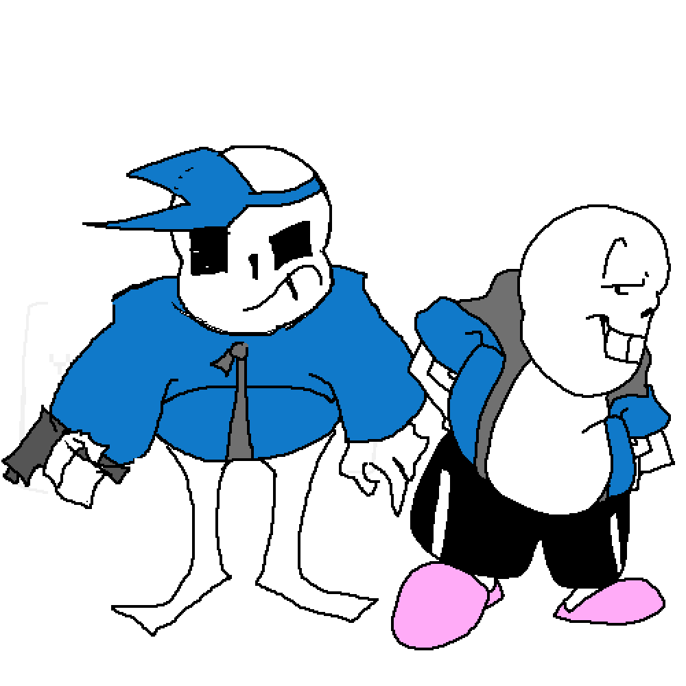 Pixilart - sans with a gun by Guythatdrawsans