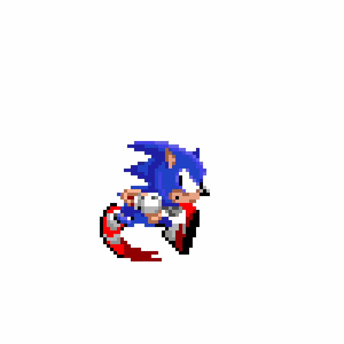 Pixilart - sonic run by Anonymous