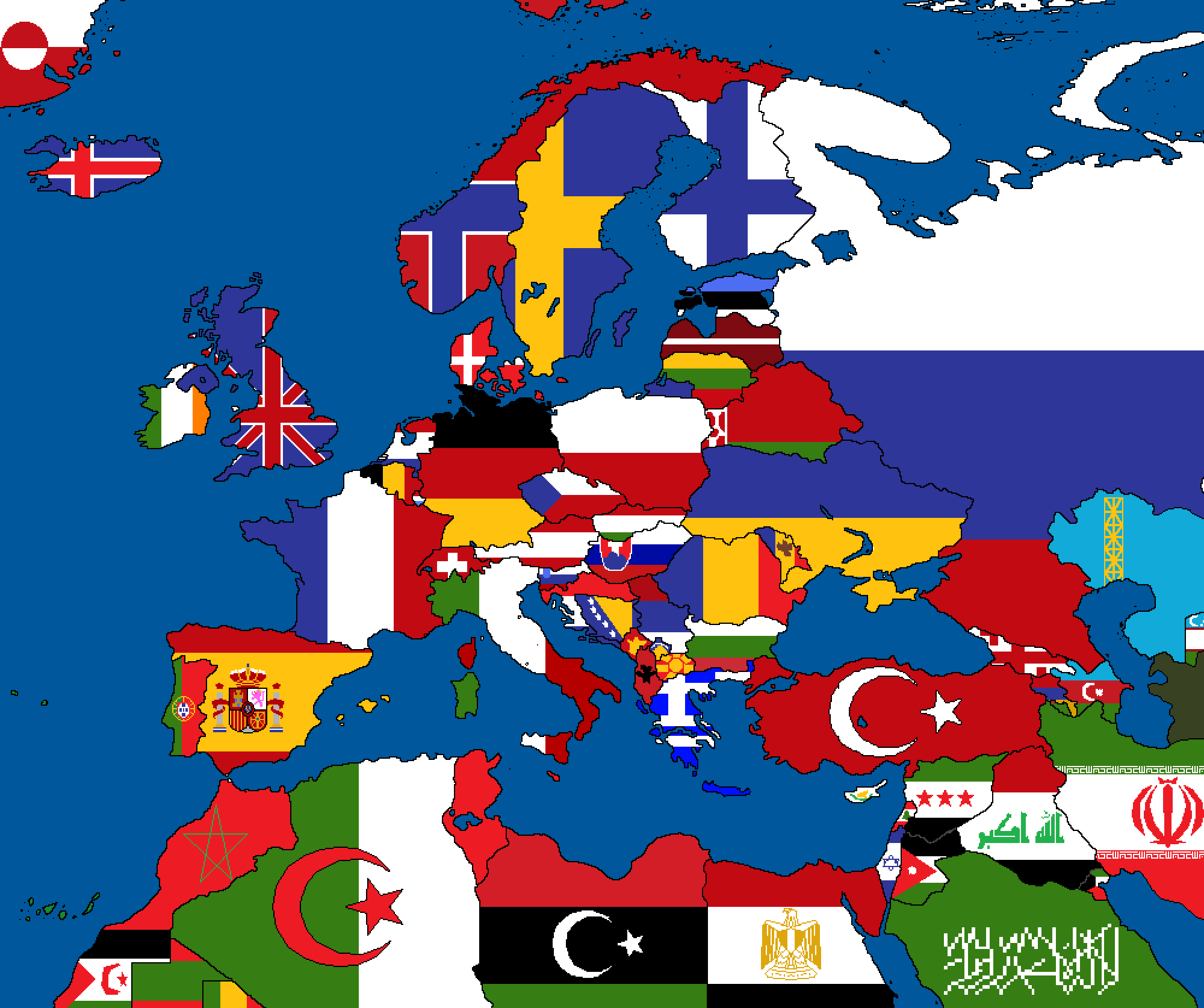 Editing Europe Flag Map - Free online pixel art drawing tool - Pixilart