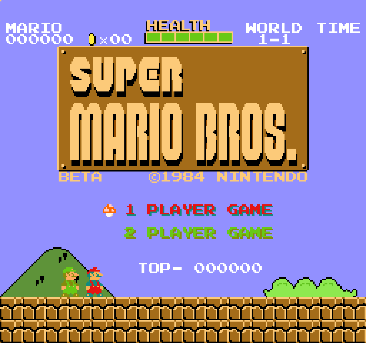 Pixilart - Super Mario Bros. BETA 1984 by IdkHowToNameMe