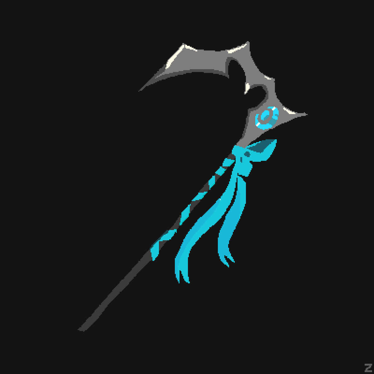 Pixilart - Burberry Blue Scythe by Zedens