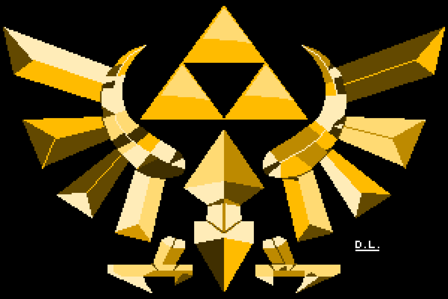 Pixilart - Triforce! - Drawing Challenge by dawlotte