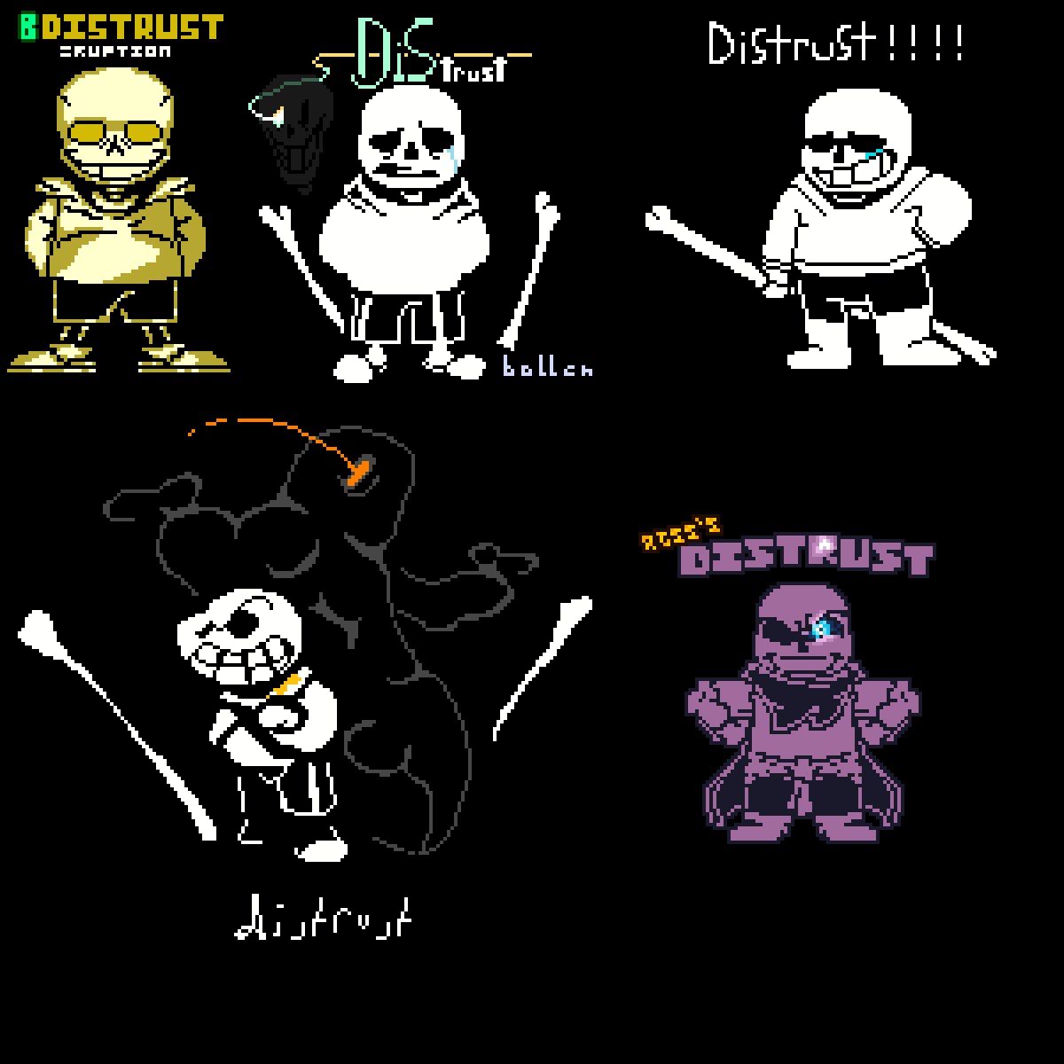 Pixilart - Distrust Collab by goushtsans