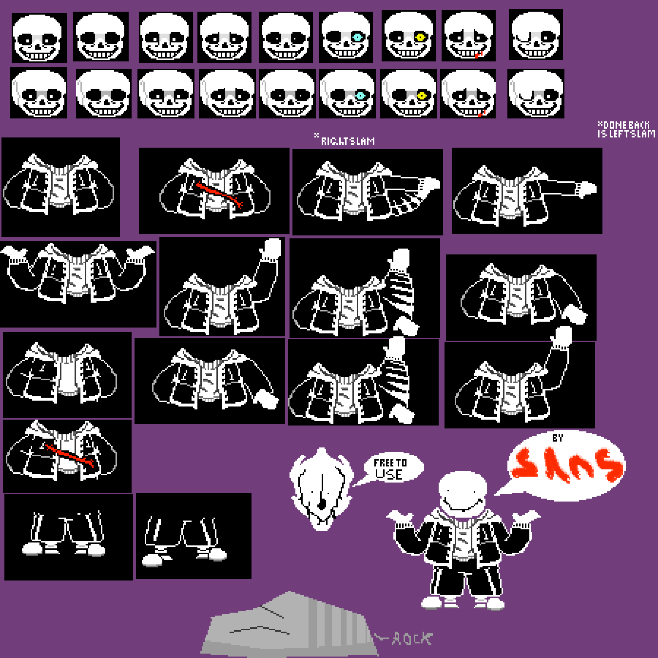 Pixilart - SANS V5 Sprite Sheet. by Sans-Skelt0n