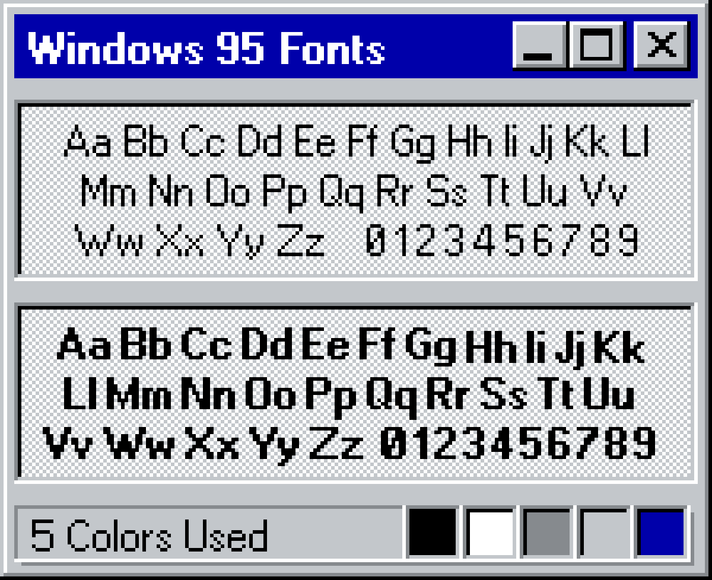 Pixilart - Windows 95 Font by GoddessOfDragon