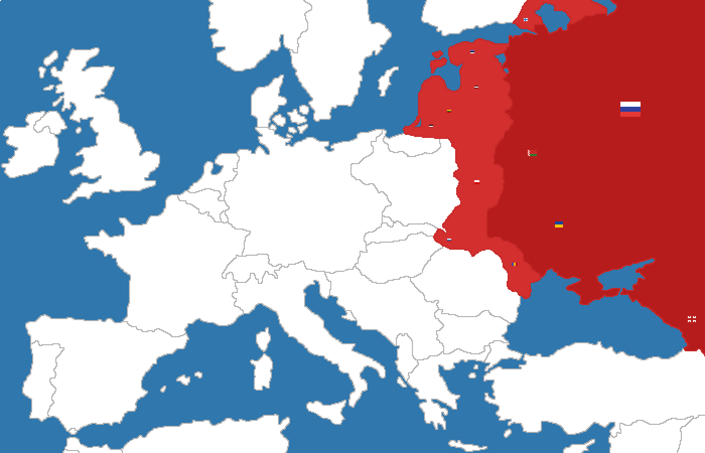 Pixilart - Soviet Union and Eastern Buffer-zone on 1939 Base by GRIFFINTON