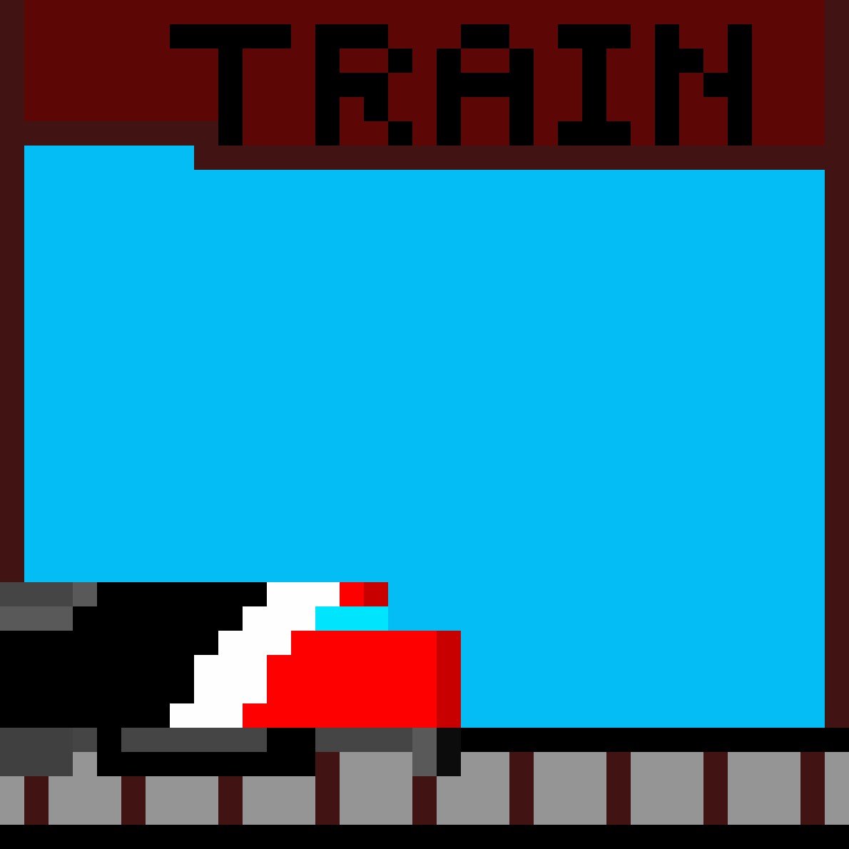 Pixilart - Here we gooooooooooooooooooooooooooooo Train track by Matthew71