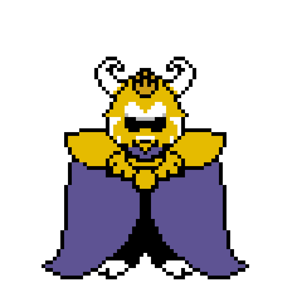 Pixilart - Asgore[uty genocide sprite] by AsgoreOfTheUnde