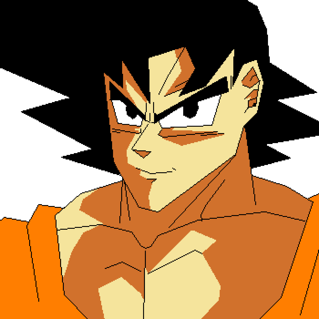 Pixilart - super goku by bloxfruits-rat