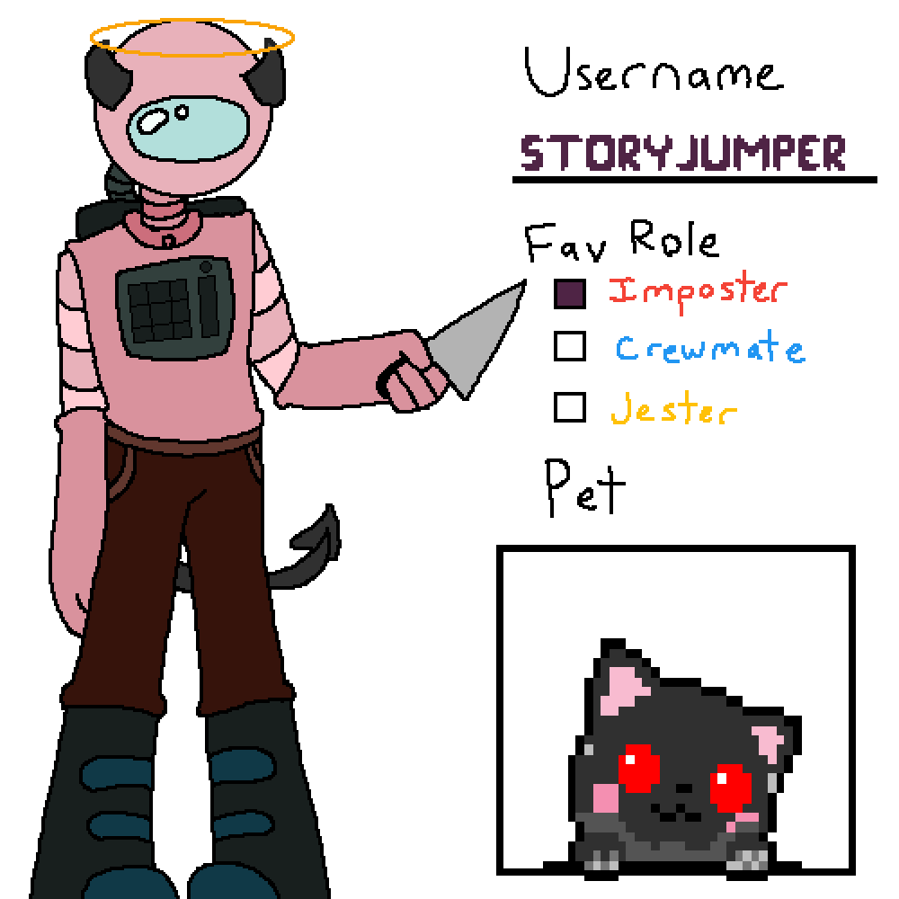Pixilart - Among Us OC Base by StoryJumper