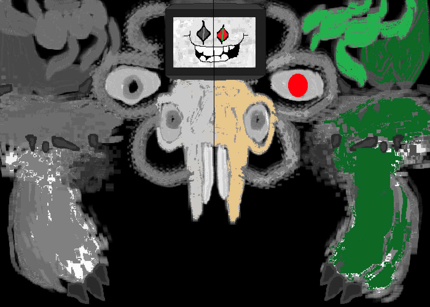 Pixilart - Omega Flowey undertale 10th birthday!!!! by Galaxy9000
