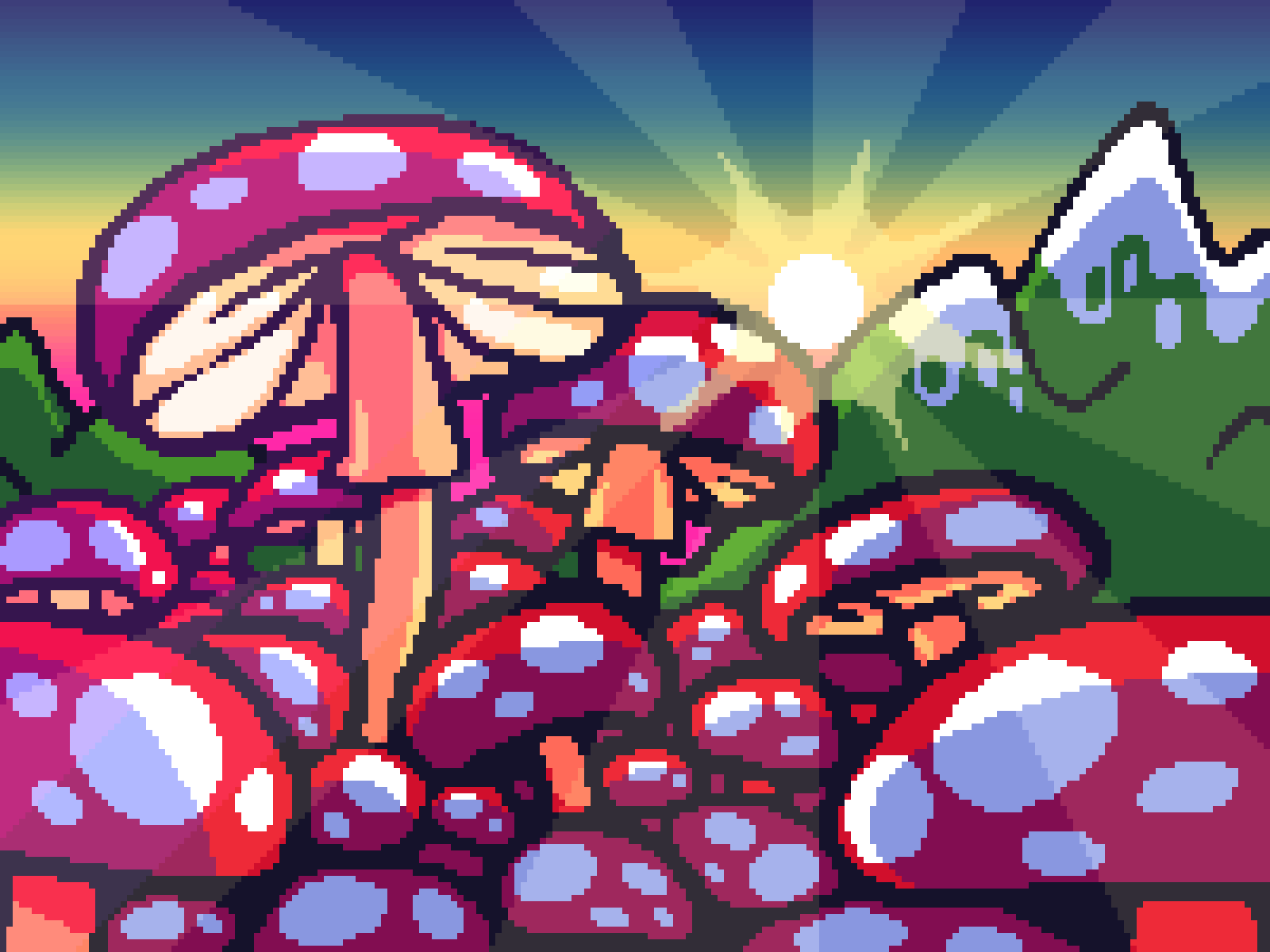 Pixilart - Mushroom place by CalvinJupiter95