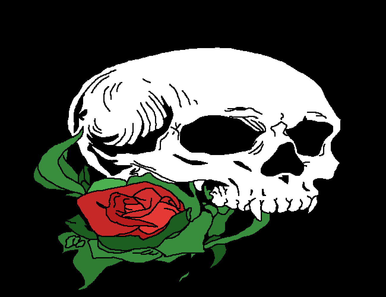 Pixilart - Skull by Tired-Emo