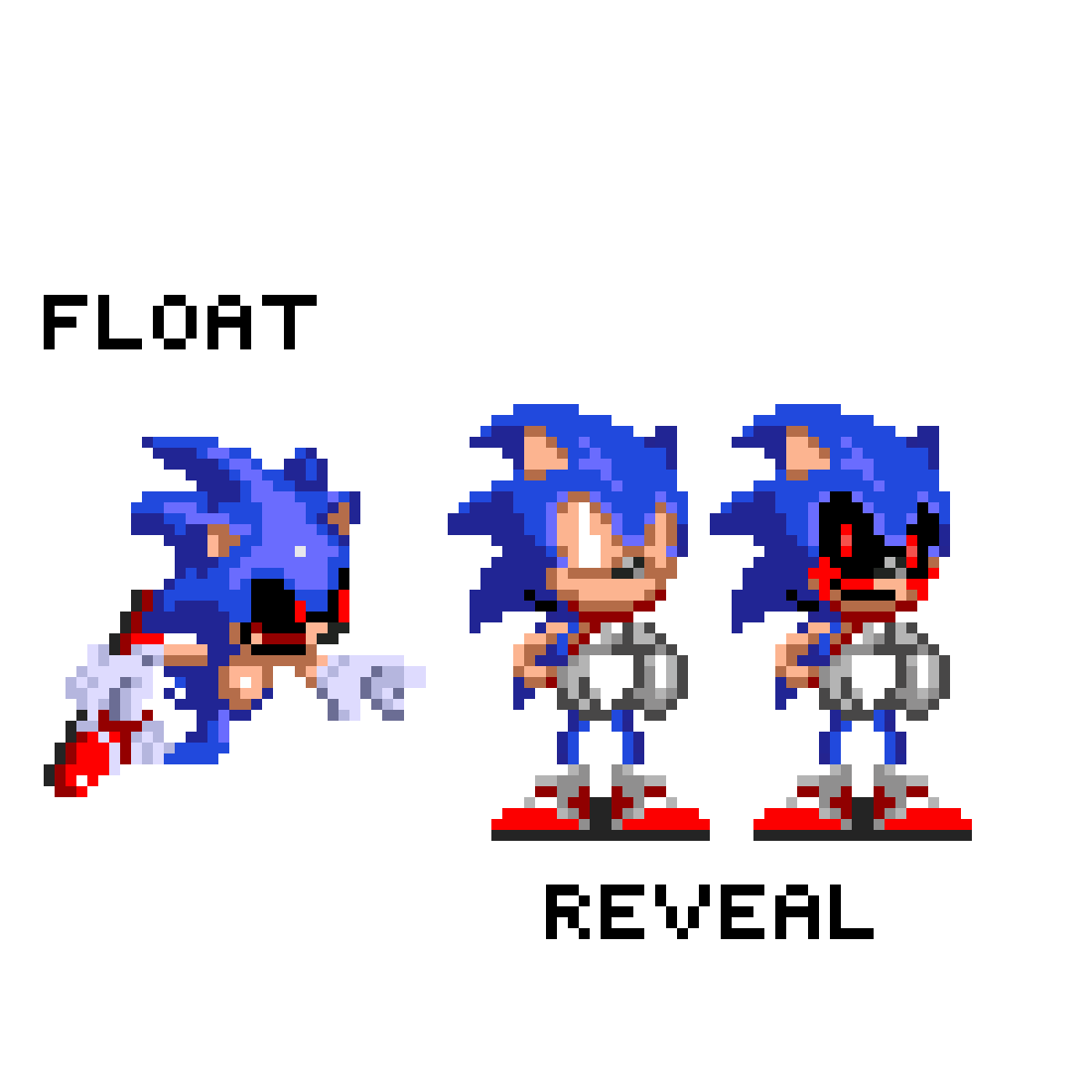 Pixilart - sonic exe my5tcrimson sprites by iloveallah