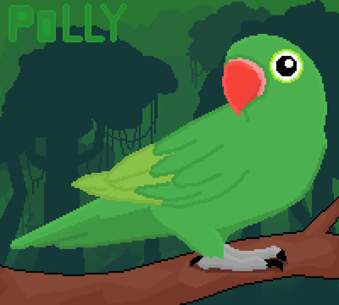 Pixilart - Polly the parrot by Kevin-is-COOL