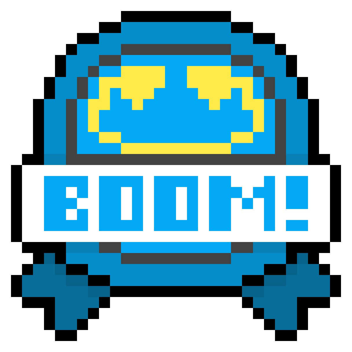 Pixilart - blu Demoman Badge by 429