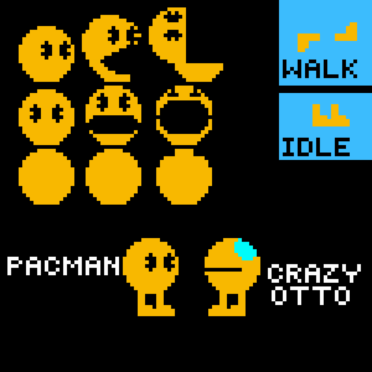 Pixilart - pacman spritesheet by PacManFan93423