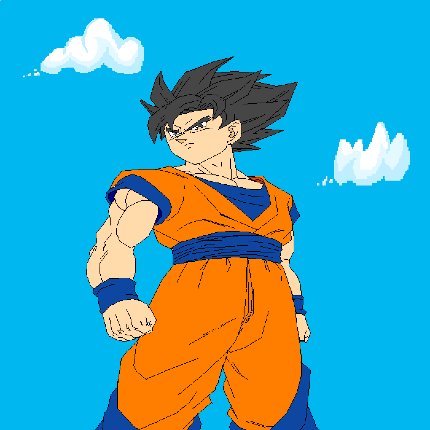 Pixilart - Goku by Magic-8-Ball