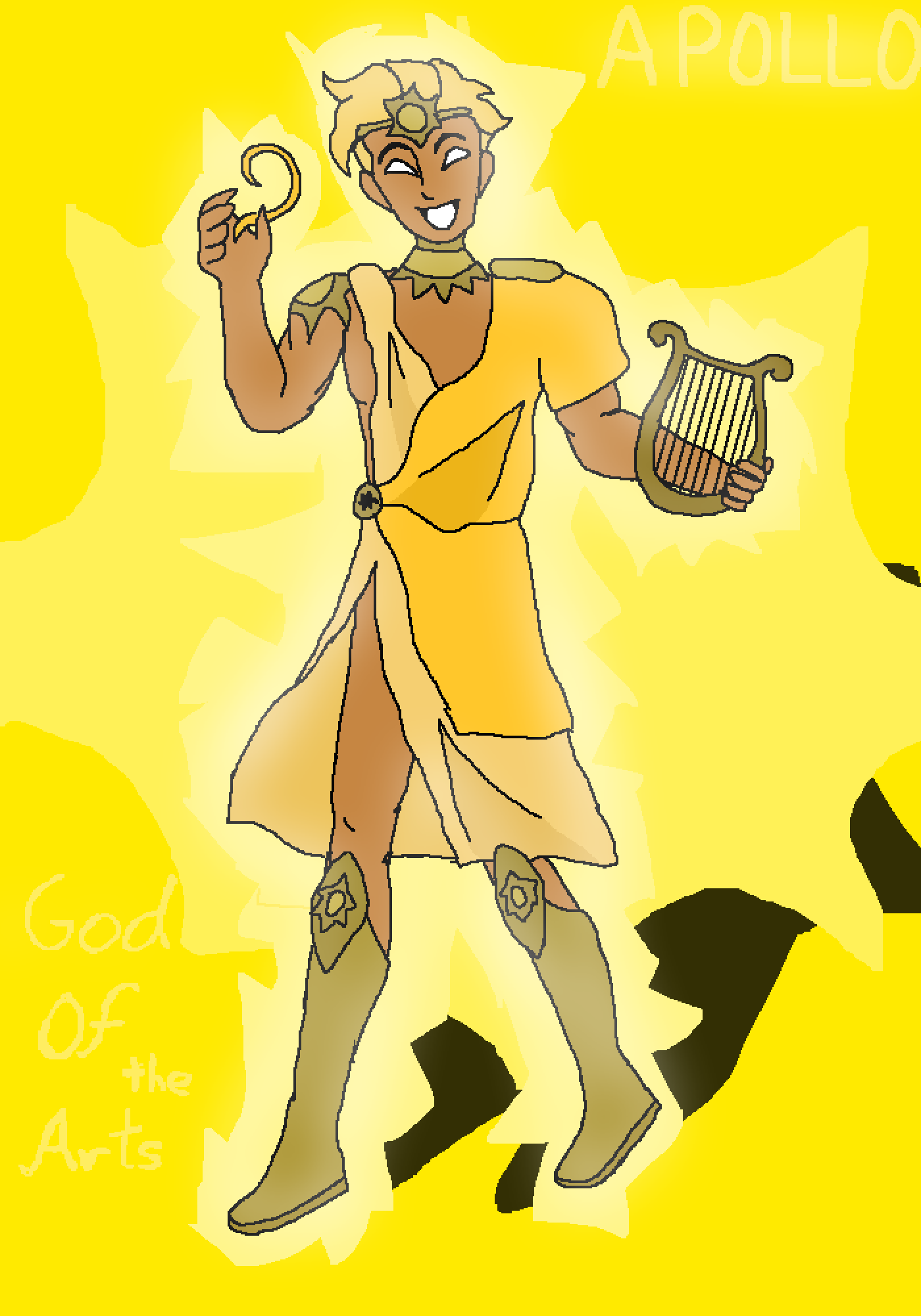 Pixilart - Apollo 🎵🎨☀️ by The-Curious-Cat