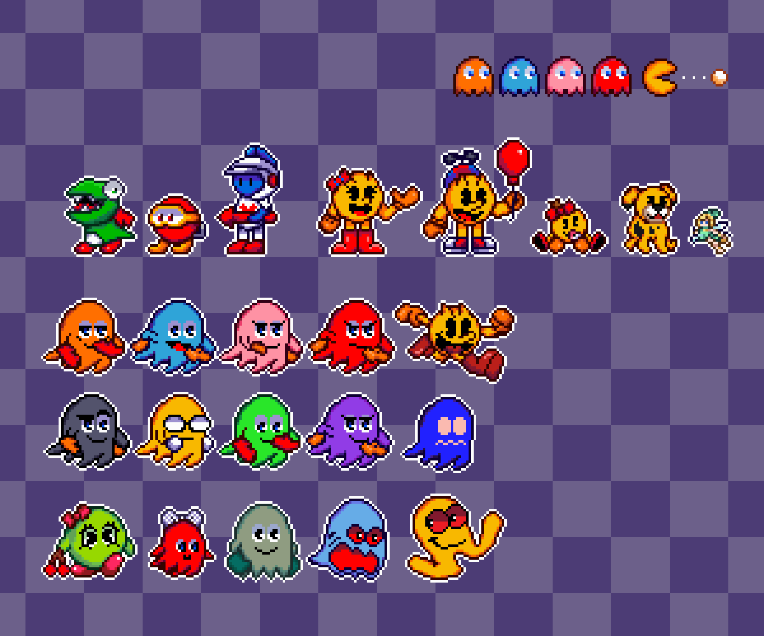 Pixilart - Pac-Man characters 2025 by SuperStefanMake