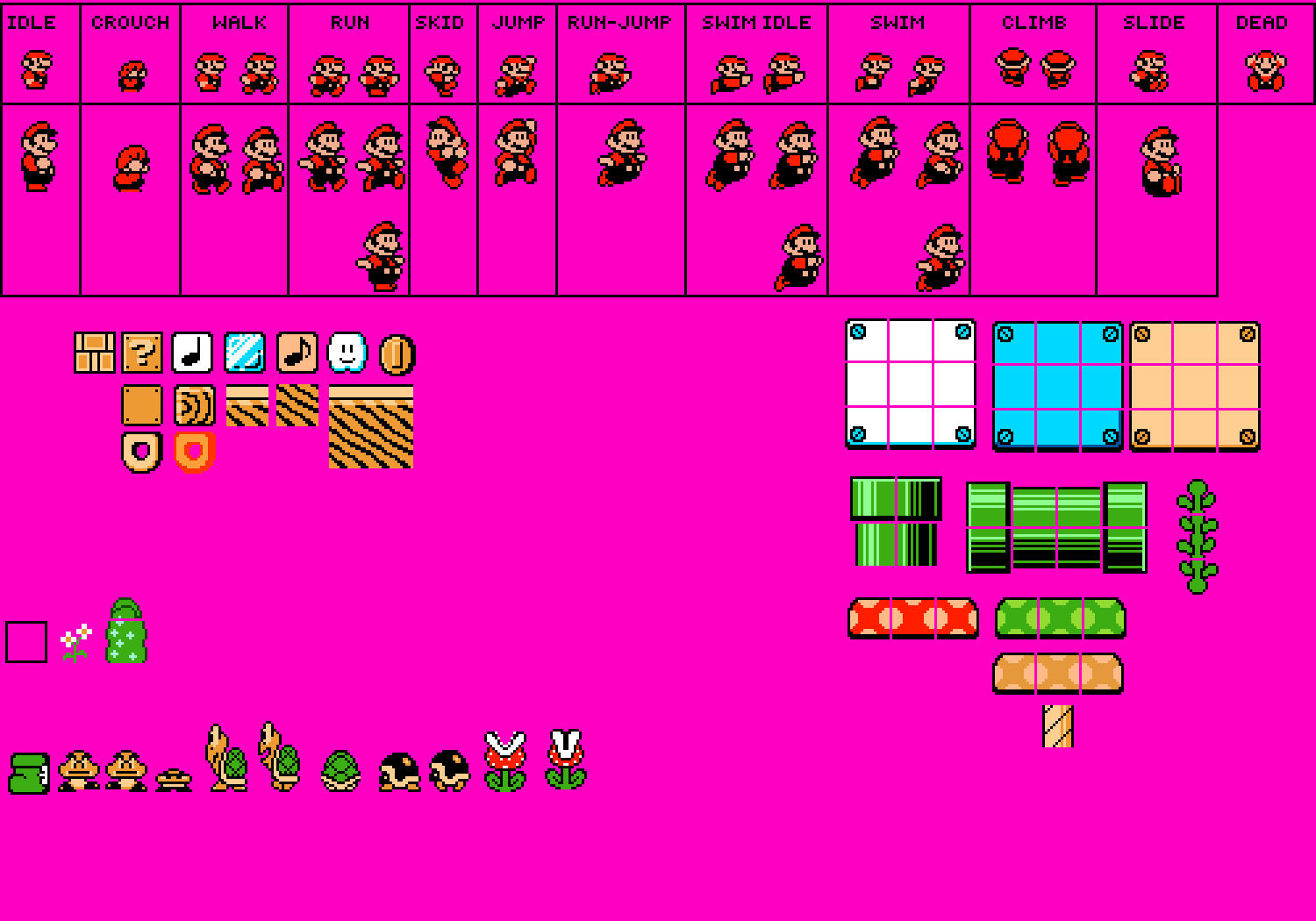 Pixilart - Unfinished Smb3 sprites by BobIDKsmthing